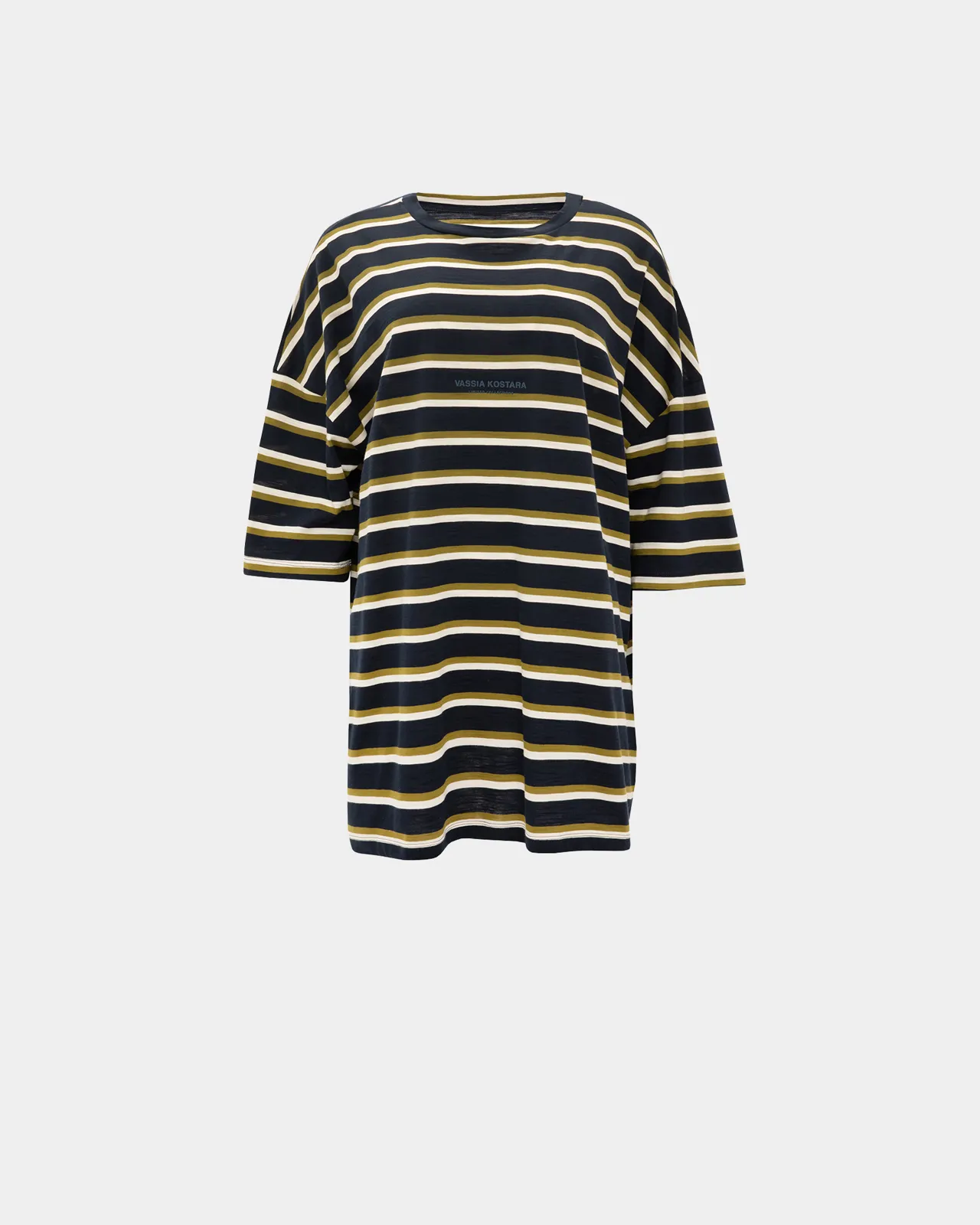 NAVY BLUE BLOUSE | Vassia Kostara